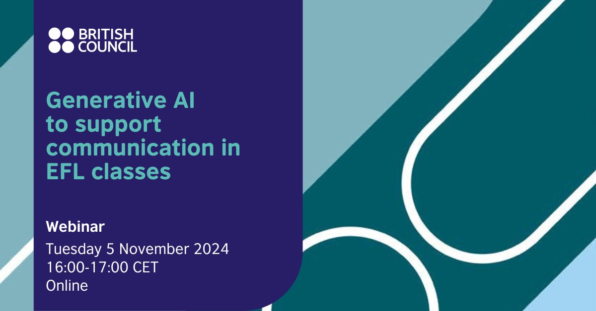Webinar - Generative AI to support communication in EFL classes ... Webinar - Generative AI to support communication in EFL classes ...